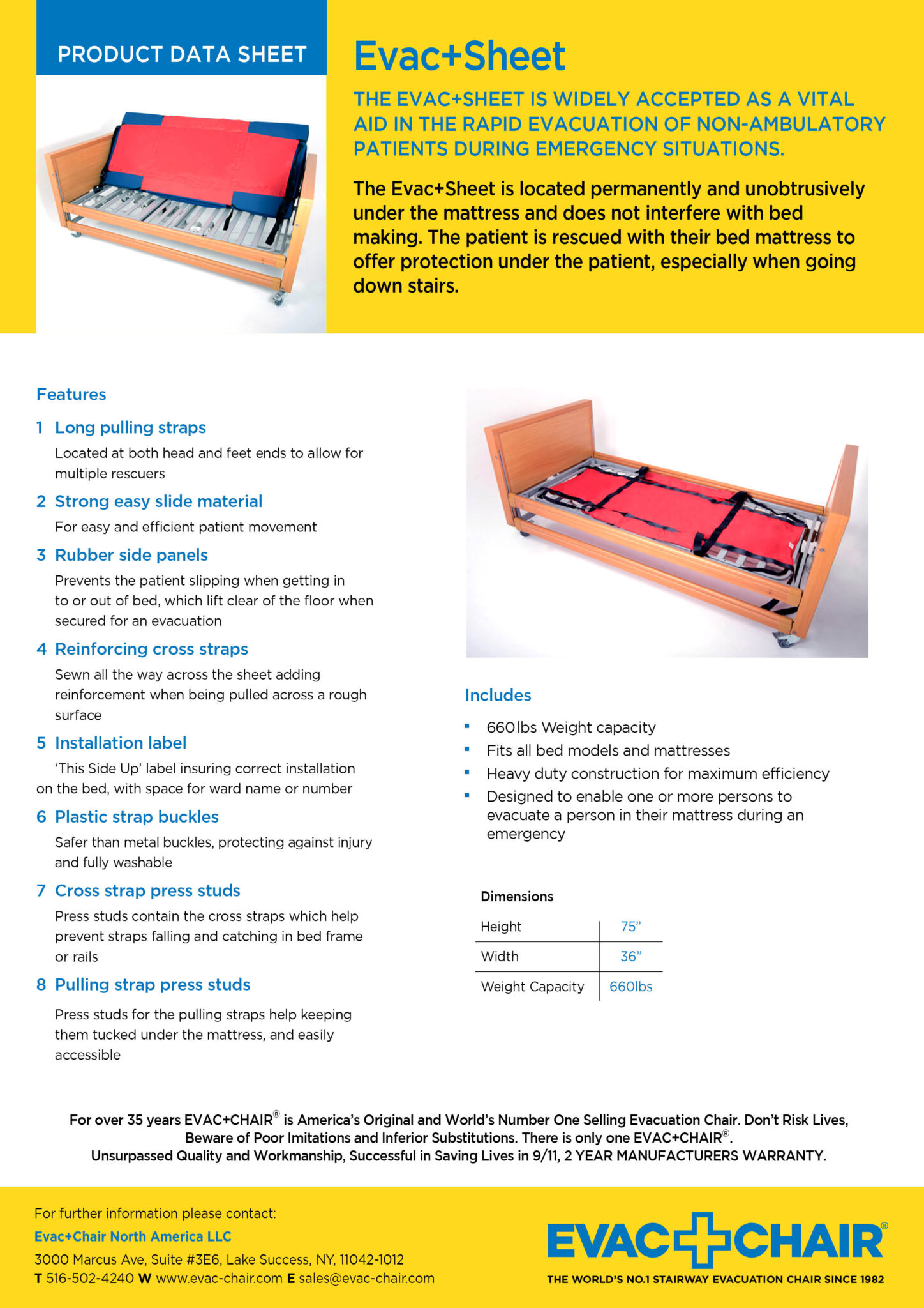 EVAC+SHEET - Evacuation Chairs by Evac+Chair