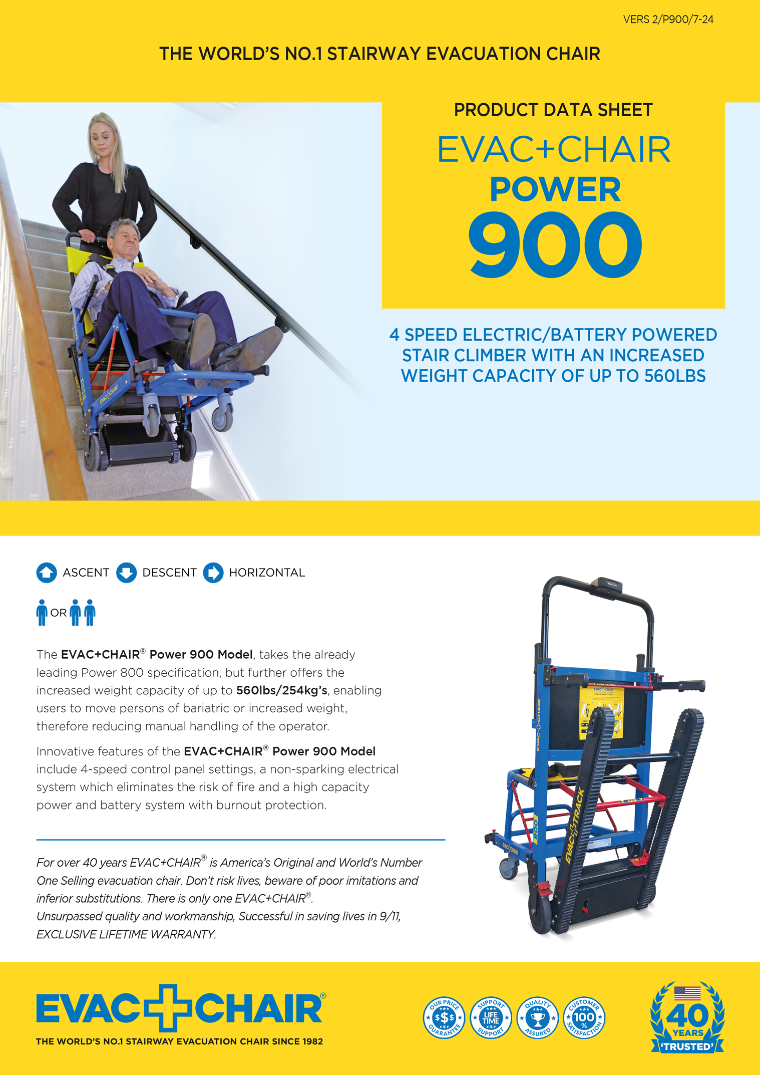 EVAC+CHAIR POWER 900 - Evacuation Chairs by Evac+Chair